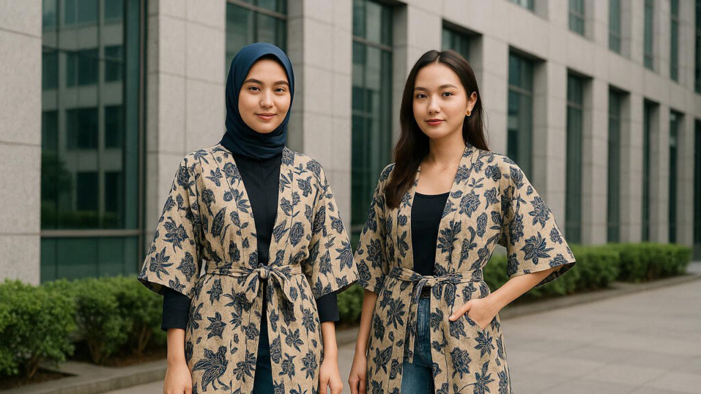9 Inspirasi Model Outer Batik Modern yang Tetap Simpel